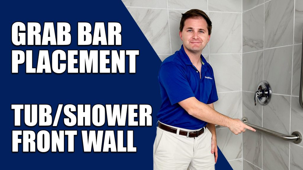 Grab Bar Placement - Front Wall - GrabBars.com