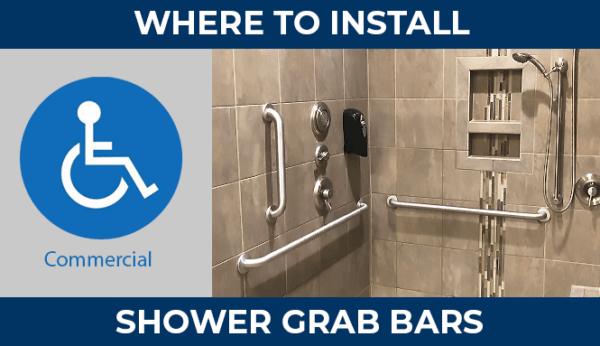 ADA Handicap Shower Grab Bar Placement Guide - GrabBars.com