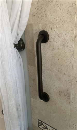 Does an Oil-Rubbed Bronze Grab Bar Finish Fade Over Time? - GrabBars.com